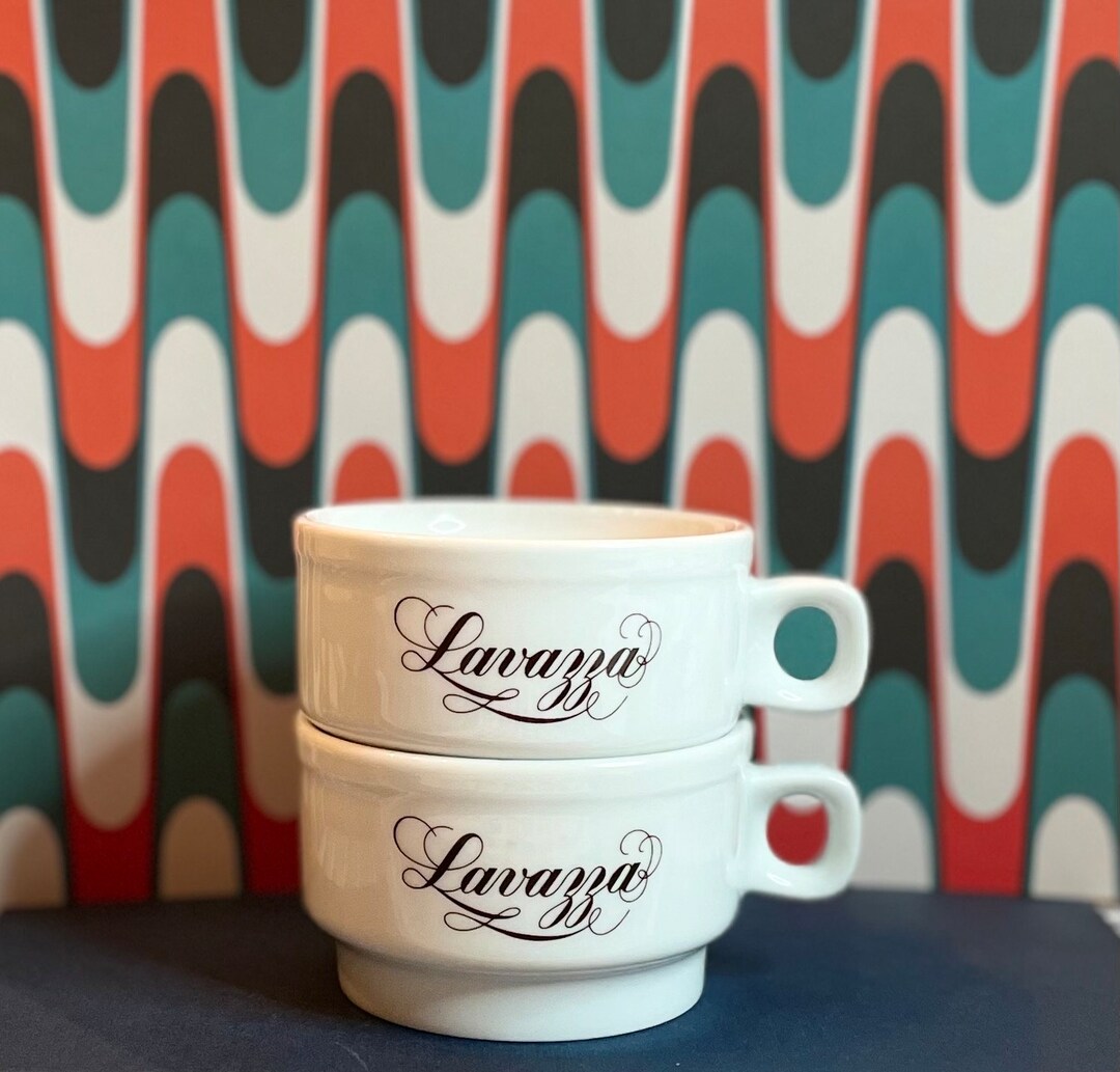 Rare Vintage RICHARD GINORI for Lavazza Espresso Cups, Set of 2 - Etsy