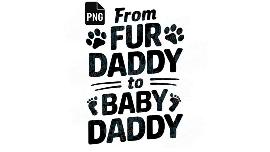 Fur Dad PNG Dog Dad Sublimation Design | Funny Pet Lover Gift | Father ...
