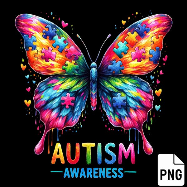 Autism Butterfly - Etsy