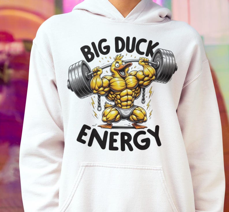 Big Duck Energy PNG Sublimation Design Strong Duck Lifting Weights ...