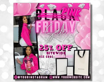Pink Friday Flyer - Etsy
