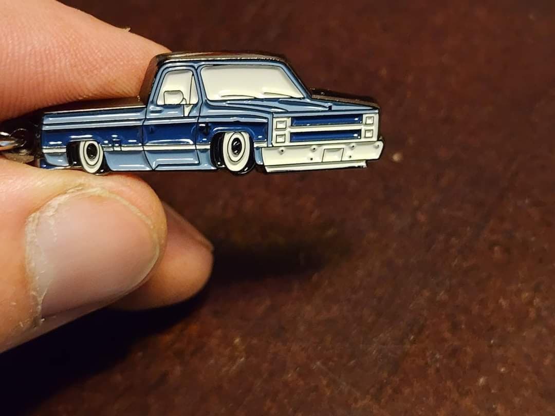 Chevy C10 Lowered Truck Key Chain - Etsy