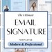 Email Signature Bundle,modern Email Signature, Email Signature Template ...