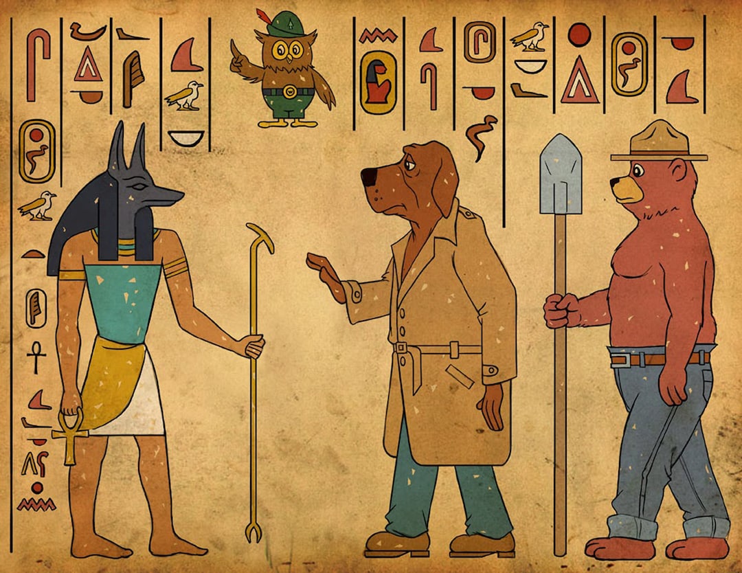 Secret Origins of the PSA Mascots - High-quality Print on Archival ...