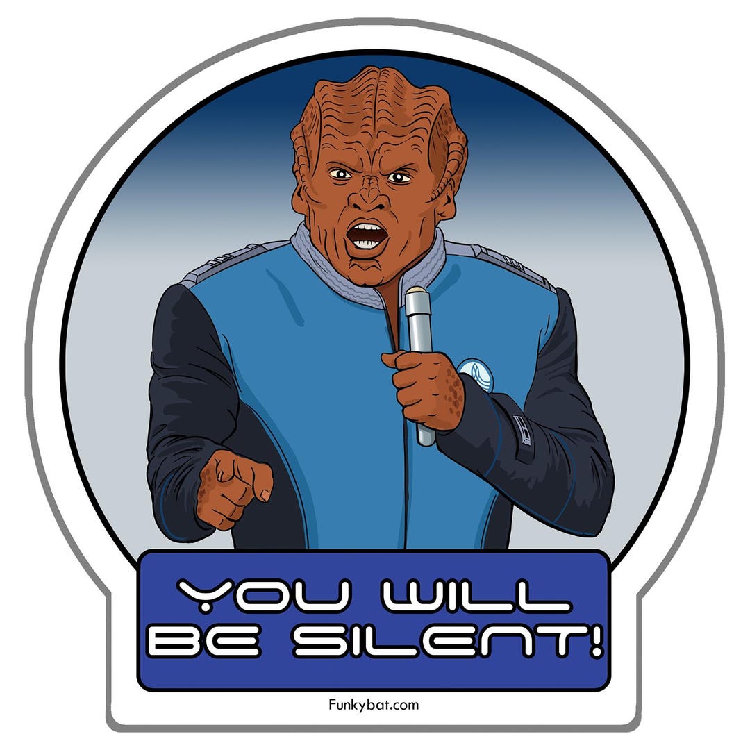 The Orville - Bortus "you Will Be Silent" - High Quality Vinyl Sticker ...