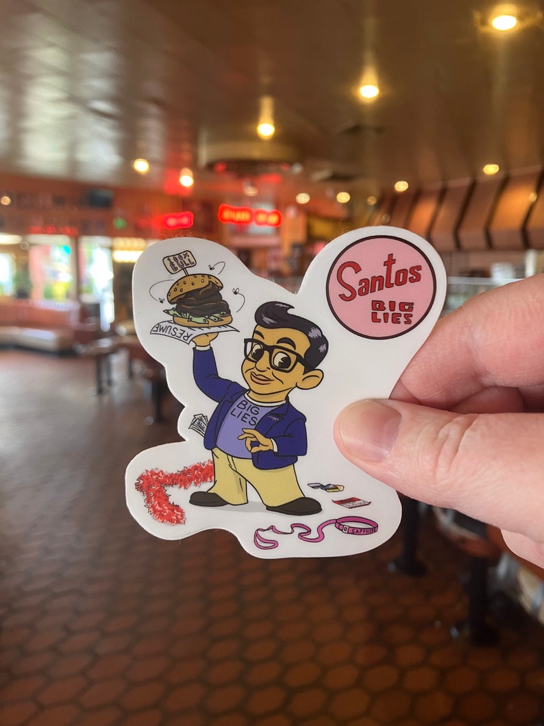 Santos Big Lies - Vinyl Sticker - Etsy