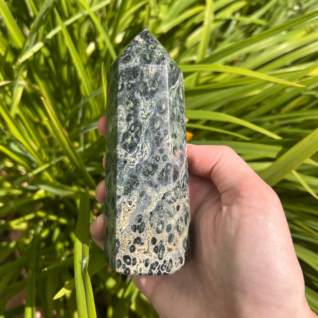 Kambaba Jasper Tower - Crocodile Jasper - Fossilized Stromatolite Algae ...