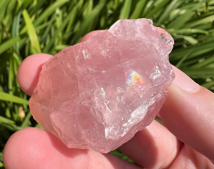 Raw Rose Quartz Crystal - Rose Quartz Chunk - Heart Chakra - Etsy
