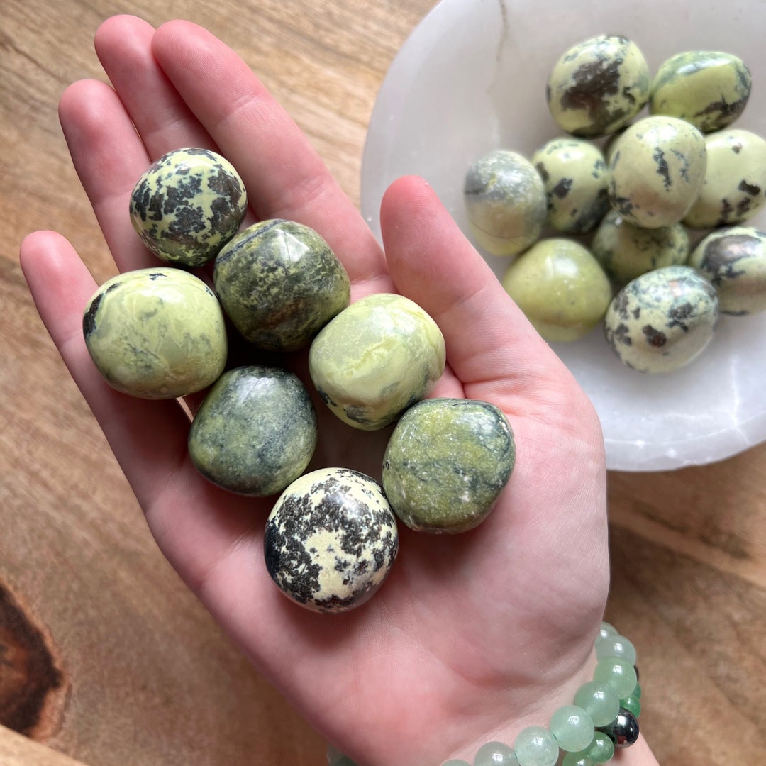 Serpentine Tumble - Tumbled Serpentine - Serpentine Crystal Tumbles ...