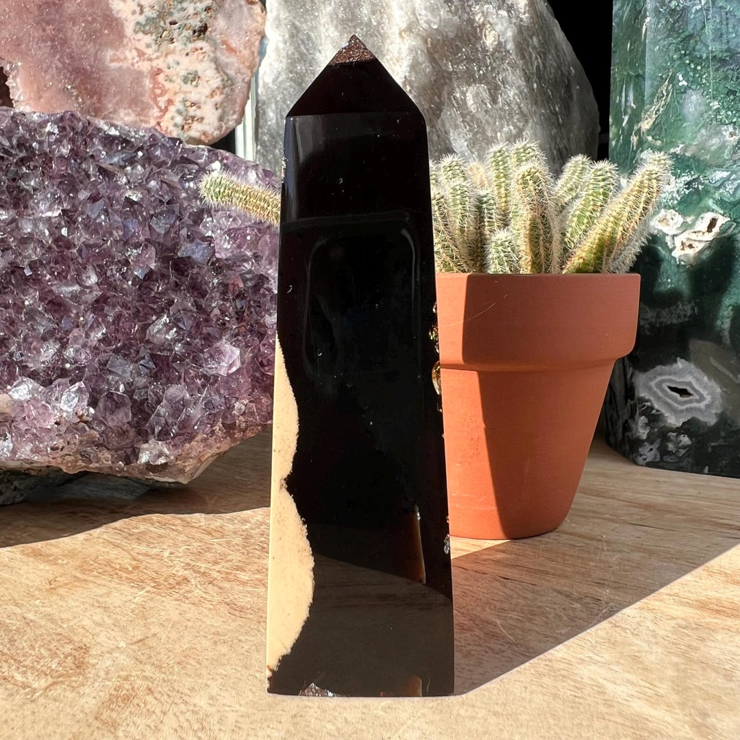 Genuine Indonesian Amber Tower: Sumatran Solar Plexus Chakra Stone - Etsy