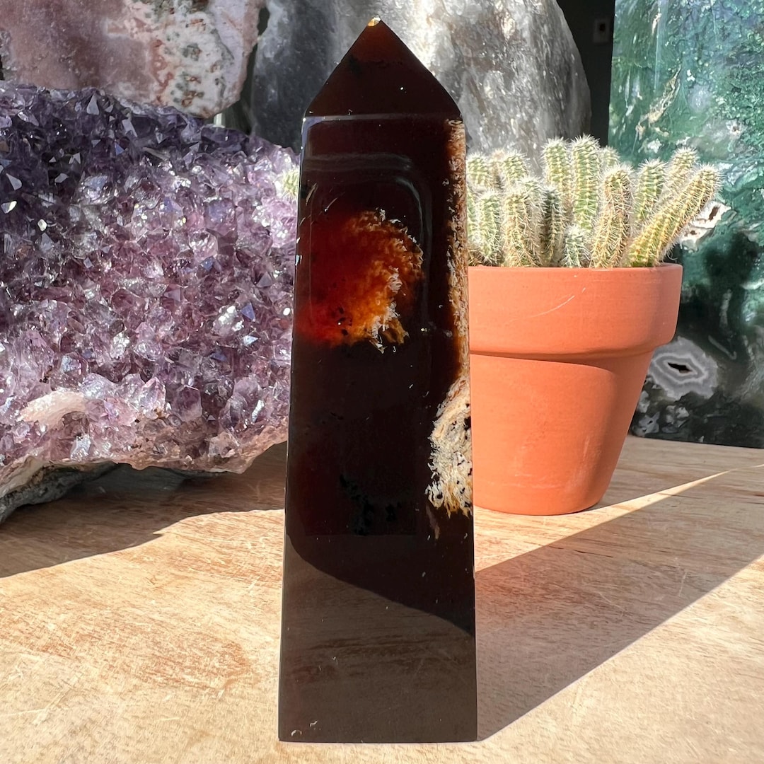 Genuine Amber Tower - Indonesian Amber Point - Sumatran Amber - UV ...