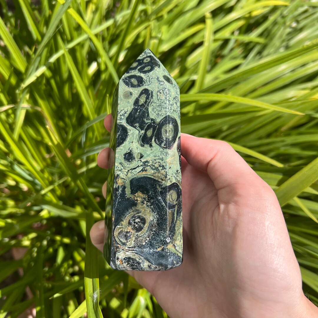 Kambaba Jasper Tower - Crocodile Jasper - Fossilized Stromatolite Algae ...