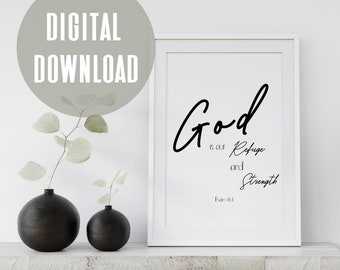 Bible Verse Wall Art, Scripture Art, Scripture Print, Nursery Bible ...