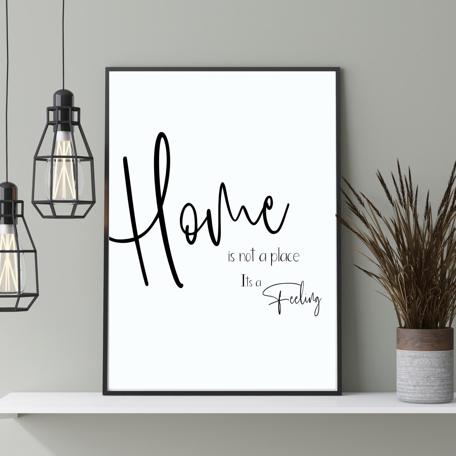 Home Printable Wall Art, Family Quote, Bedroom Wall Art, Motivational ...