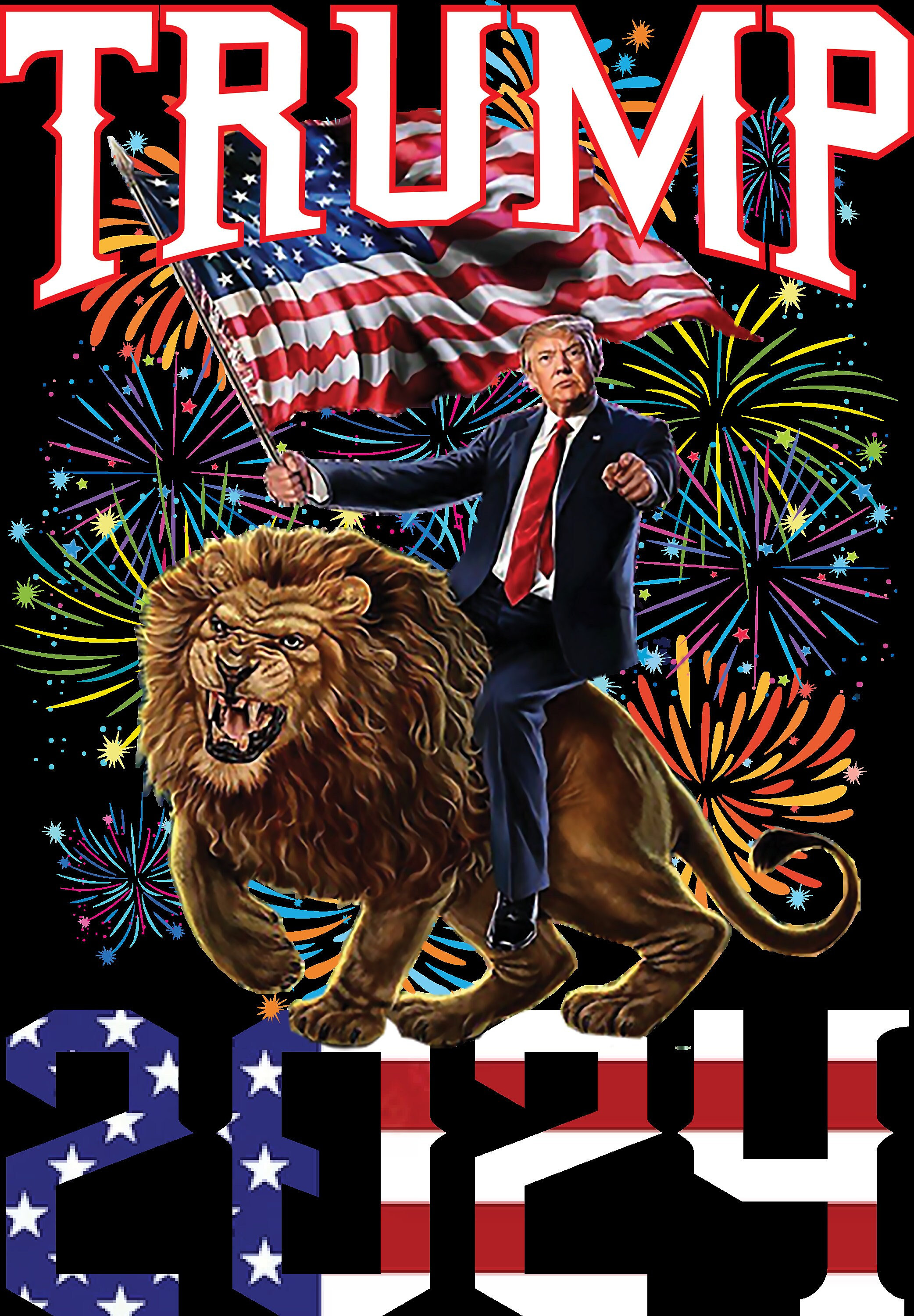 Trump on Lion King PNG, American Flag, Digital Downlod, Trump Mugshot ...