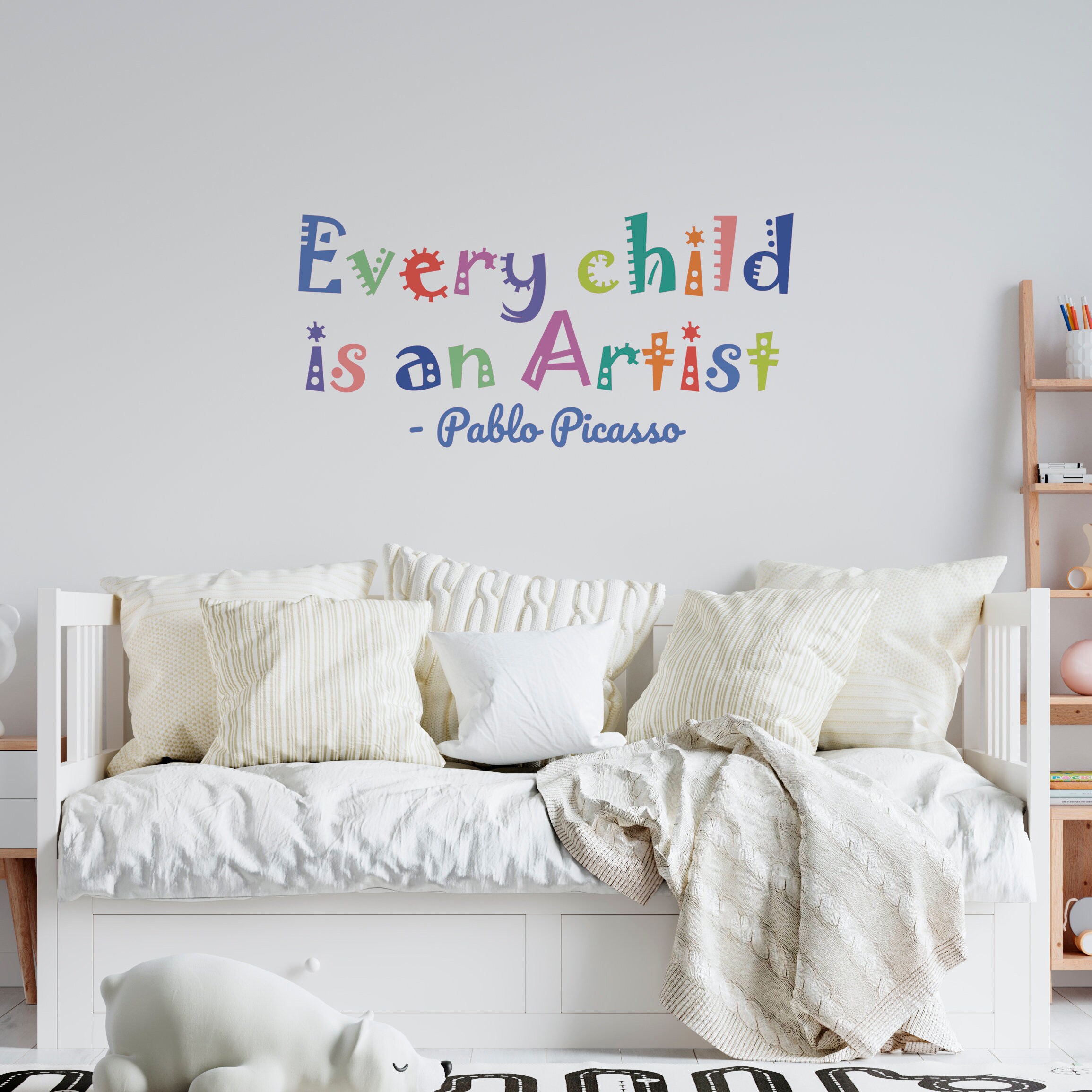 Every Child is an Artist With Creative and Colorful Banner Art Vinyl ...