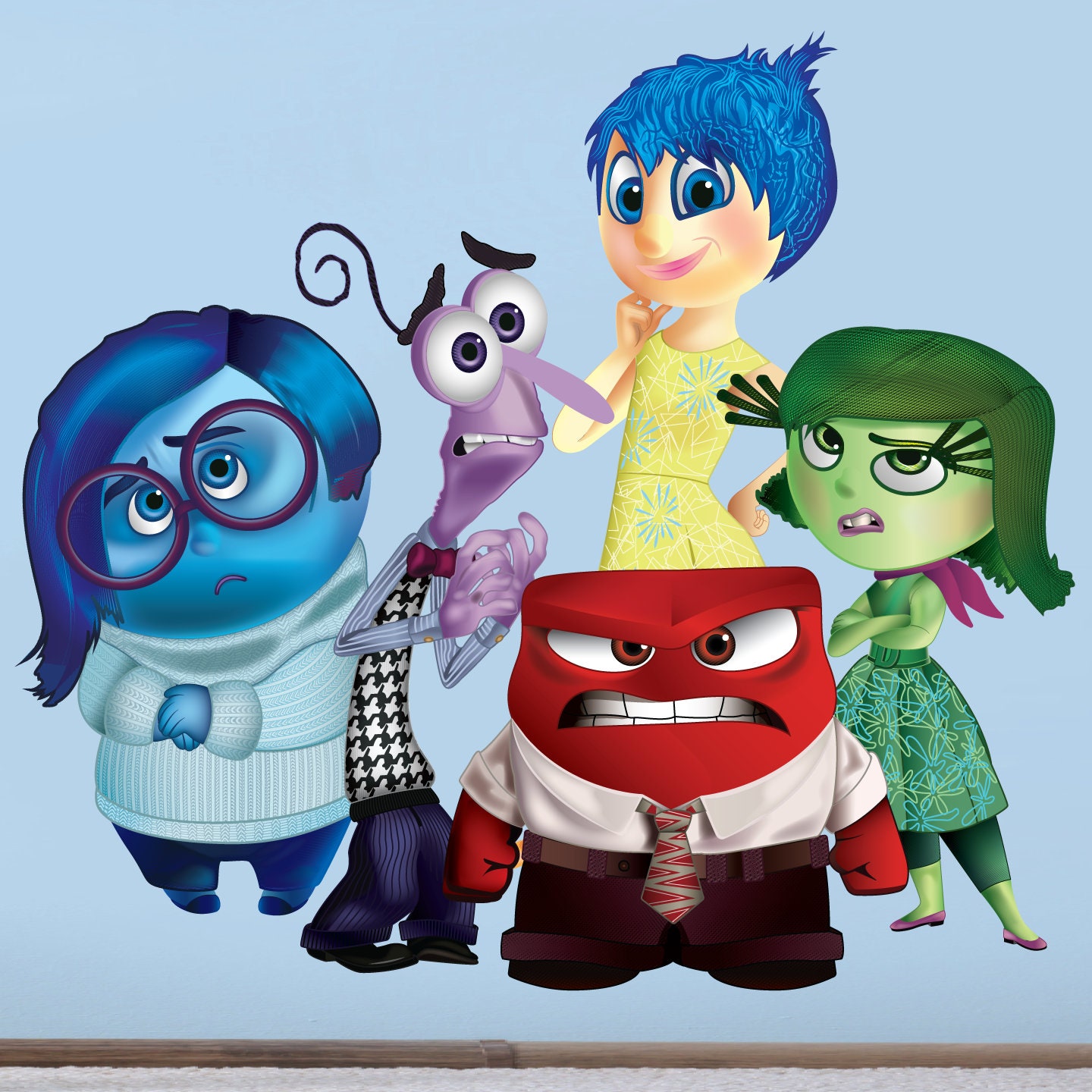 Joy, Sadness, Disgust, Anger and Fear From Pixar Animated Feature Film ...