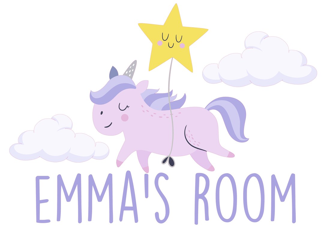 Personalized Girl Room Welcome Banner for Emma's Room With - Etsy