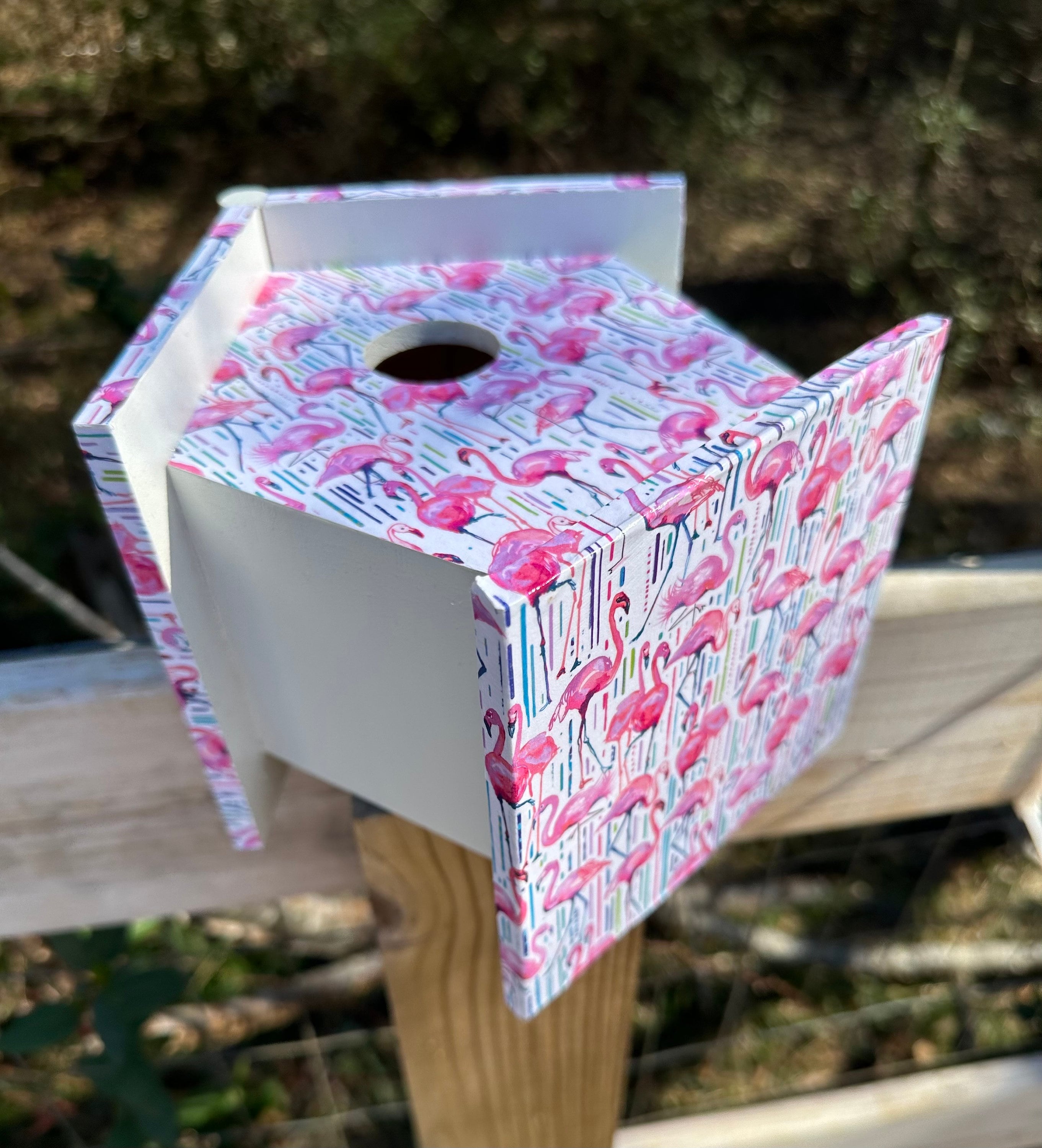 Flamingo Birdhouse - Etsy