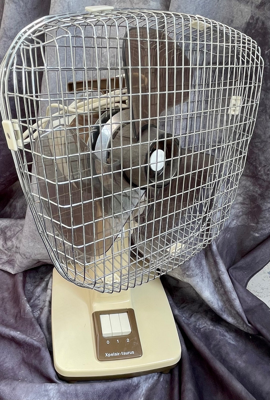 Vintage Desk Fan Rare Find Early 70s Xpelair-taurus Retro Room - Etsy