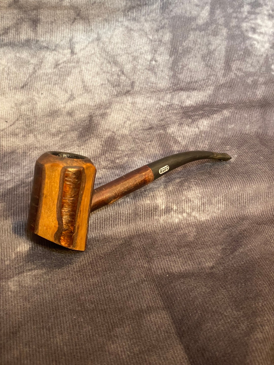 Rare Vintage ROPP De Luxe Cherry Wood Smoking Pipe - Tobacco Pipe ...