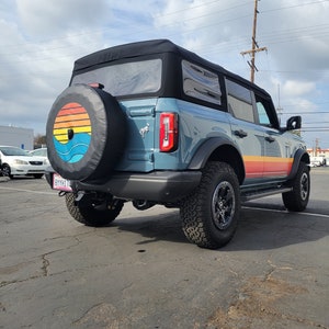 Retro Sunset Stripes & Hood Cowl Accent, Custom Colors - Fits Bronco - Etsy