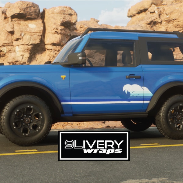 Wave Decal Ford Bronco - Etsy