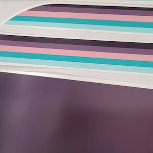 Heritage Style Upper Door Stripes - Retro/vaporwave/custom Color 2dr ...