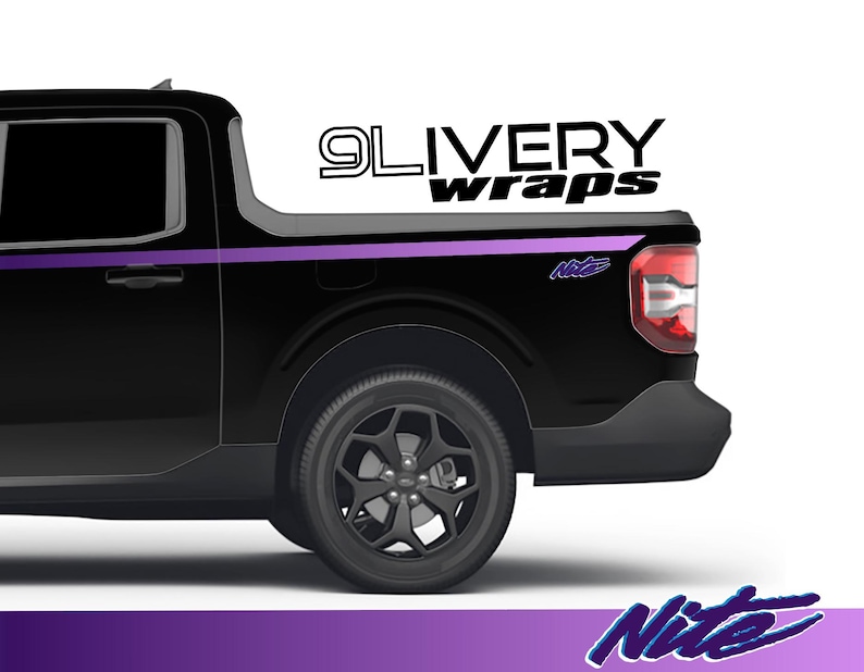 Retro Nite Truck Side Stripe Decal Kit - 90's Style Graphics Fits ...