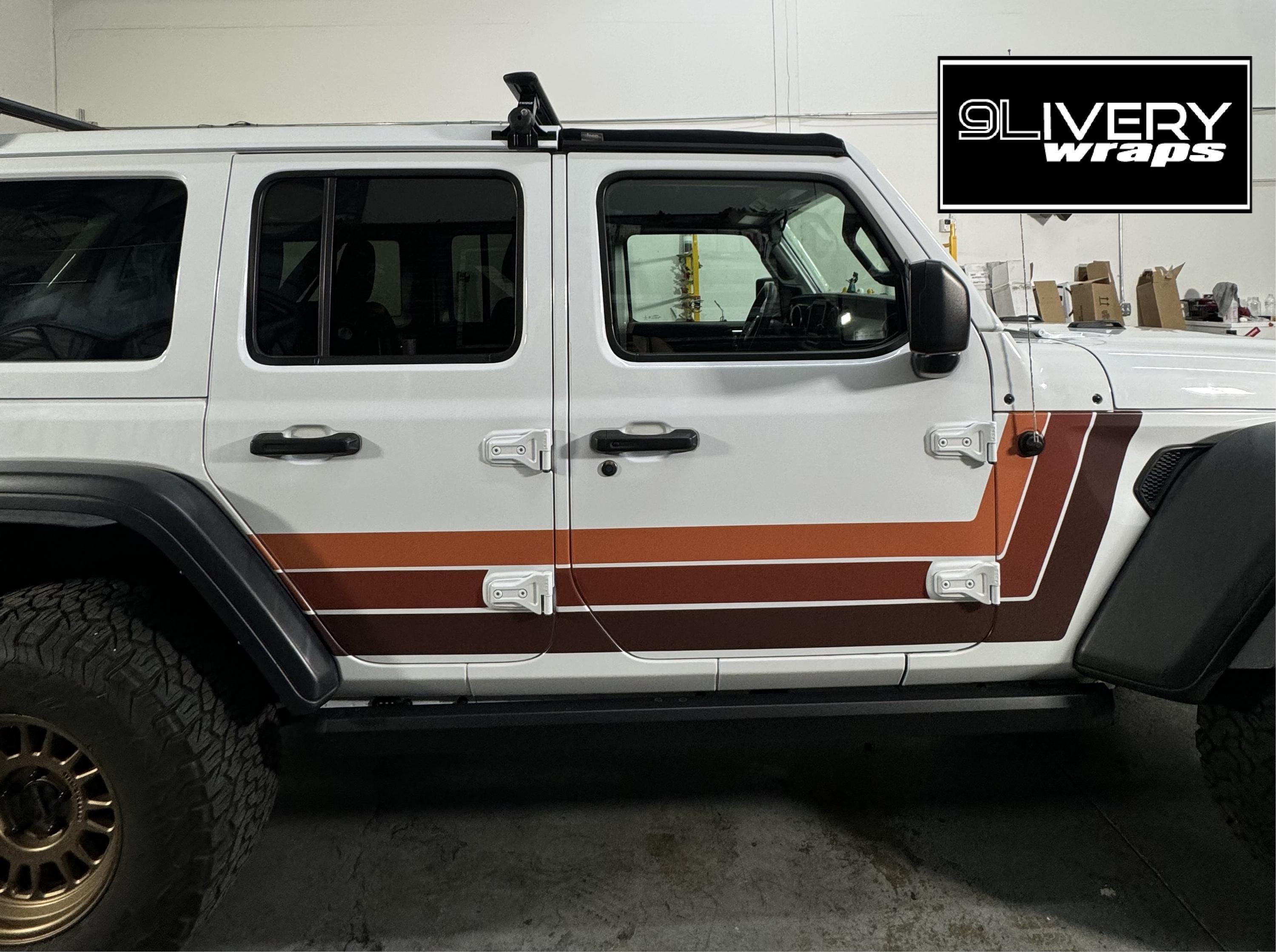 70’s Inspired Triple Racing Side Stripes Retro Stripes Made to Fit ...