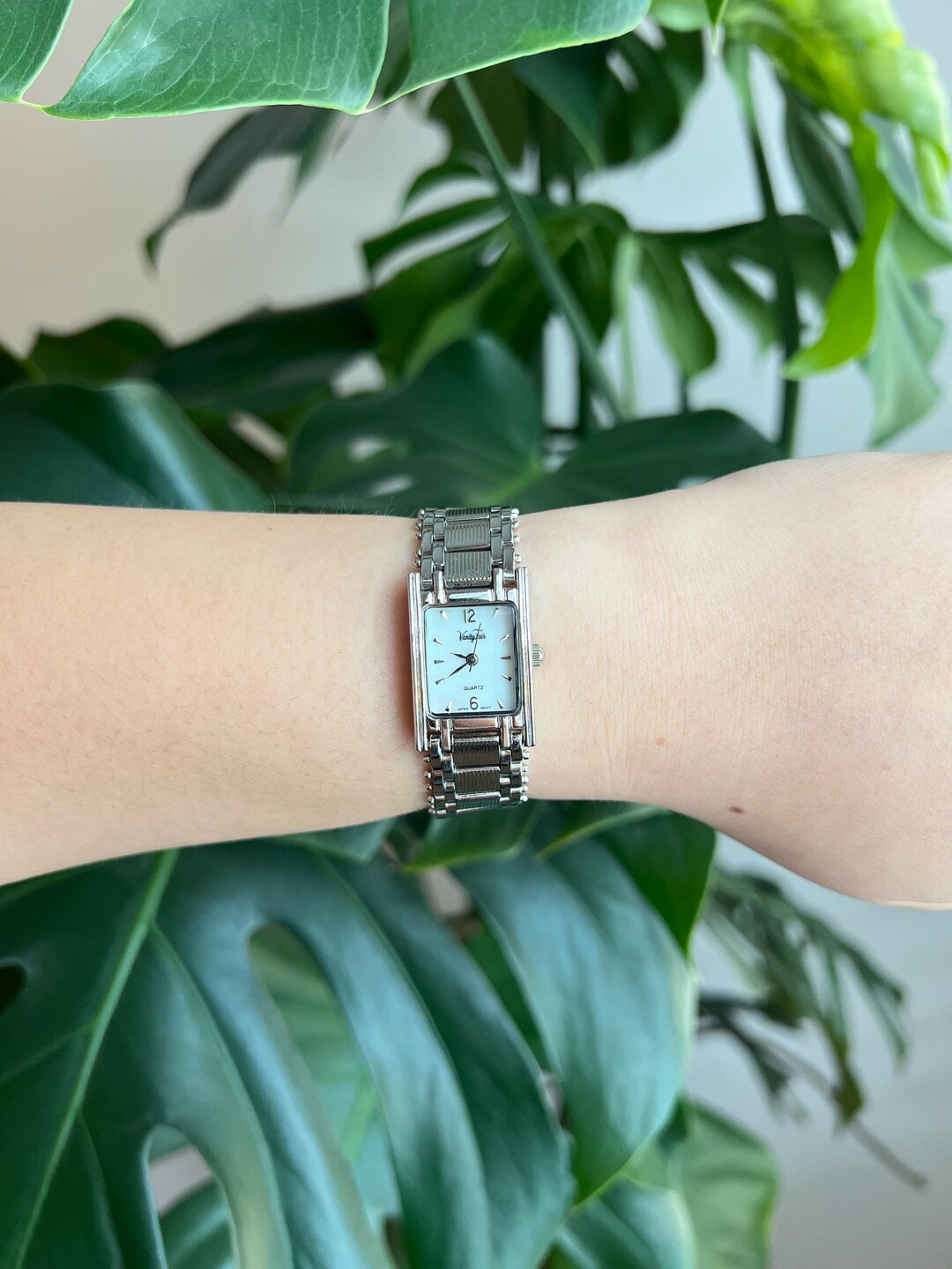 Vintage Vanity Fair Women's Watch: Silver Tone Bracelet, Rectangle ...