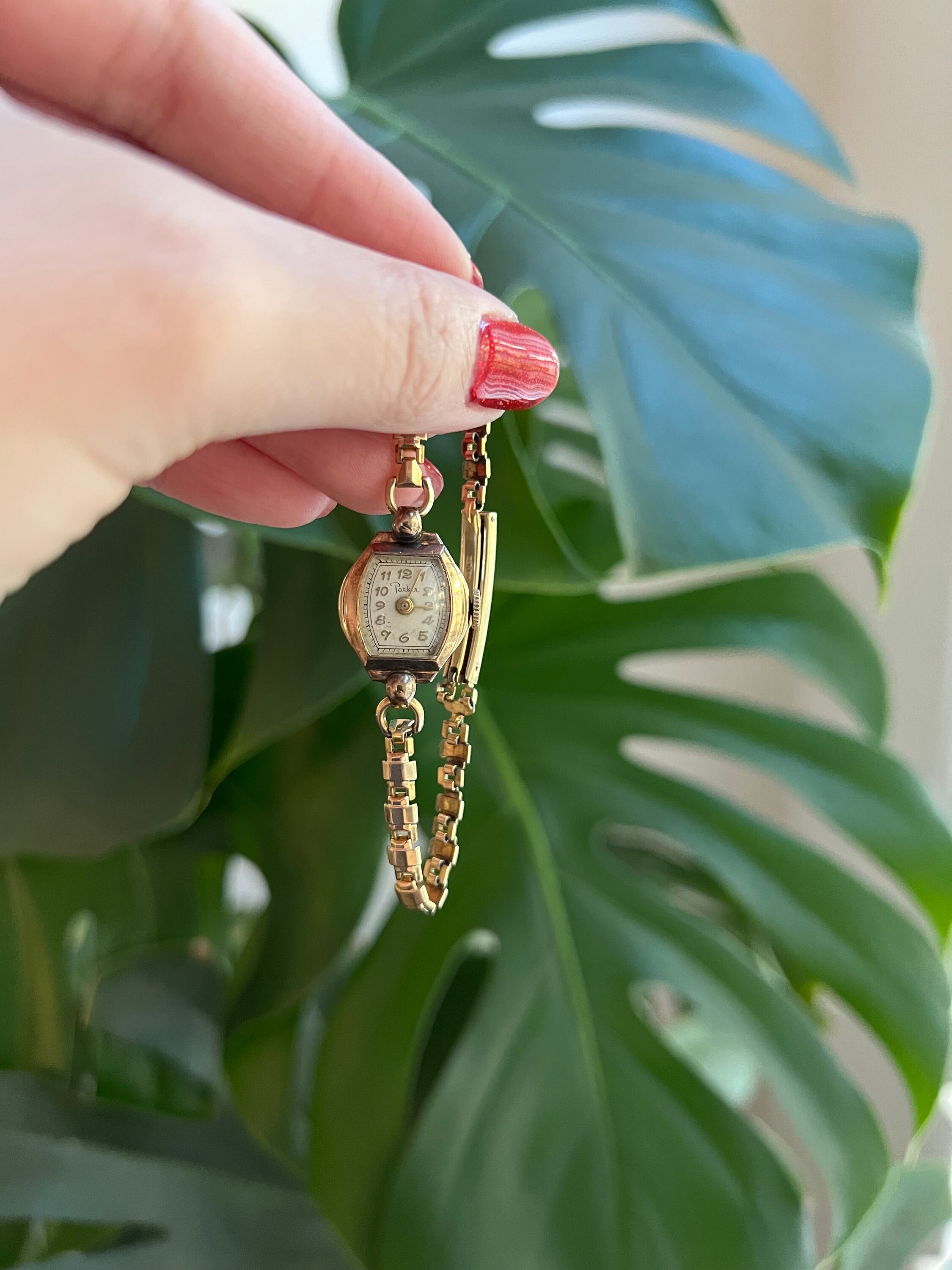 Vintage Parker Watch Cream Dial Mechanical Hand-wind 12k Gold Filled ...