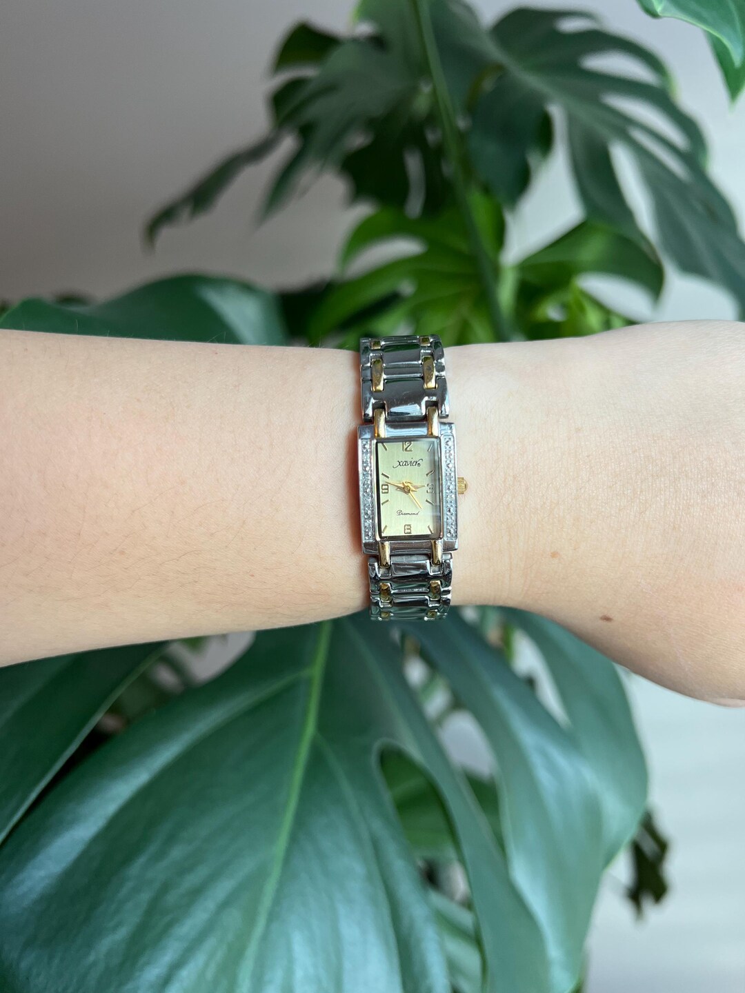 Vintage Xavier Diamond Dainty Women’s Watch | Diamond Bezel Design ...