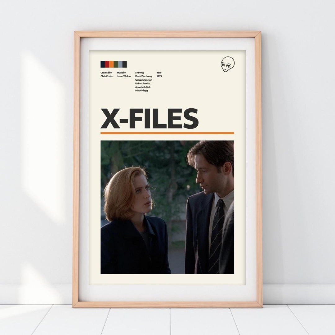 X-files TV Show Poster | Minimalist | Midcentury Poster | Wall Art ...