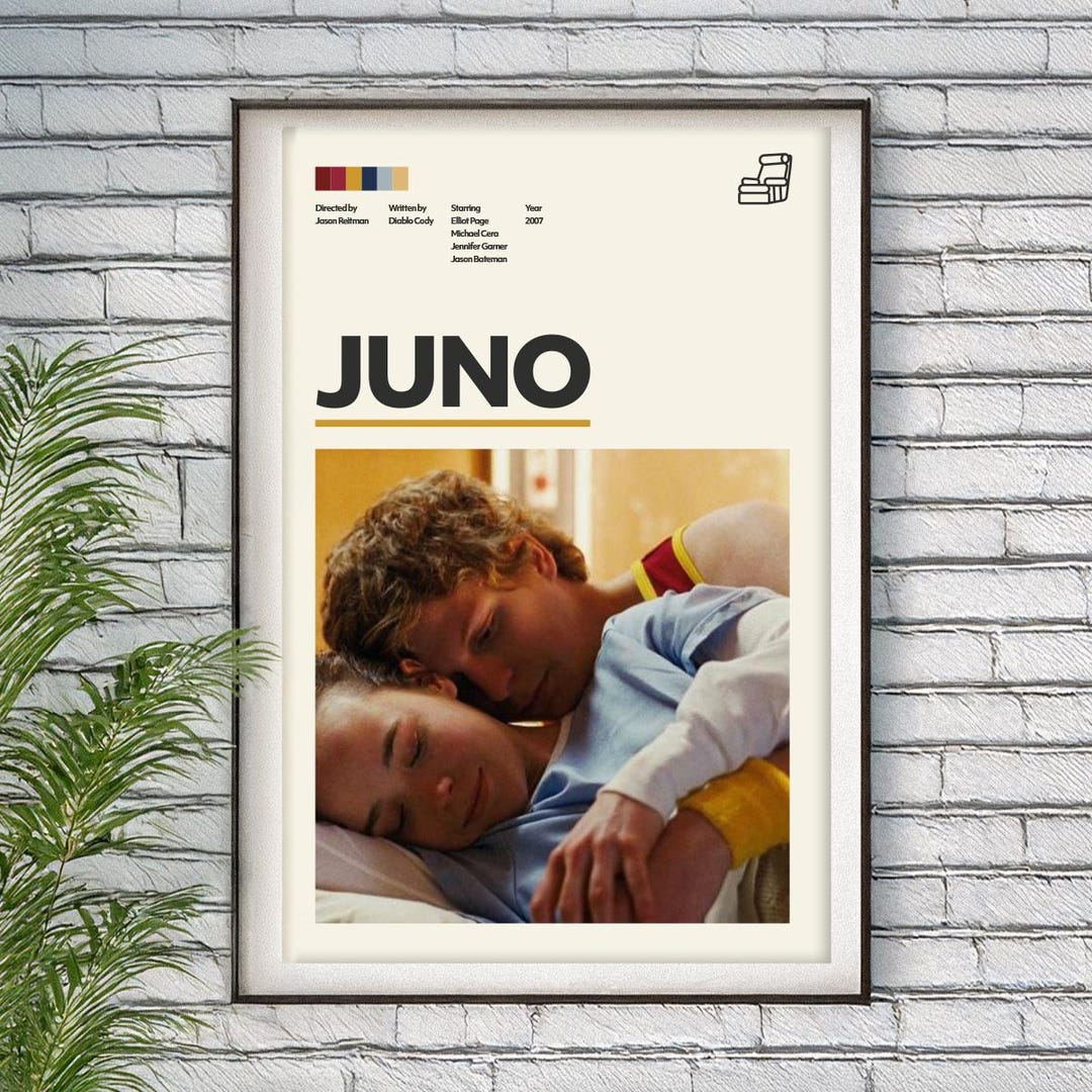 Juno Movie Poster: Minimalist Mid-century Modern Art (digital Download ...