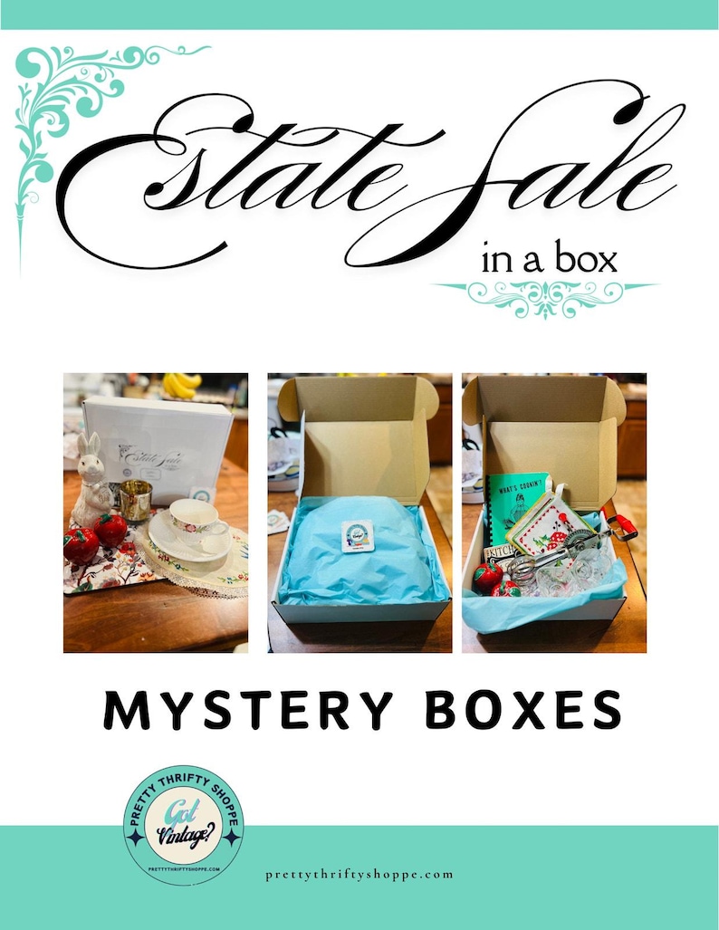 Estate Mystery Box: Curated Vintage Treasures, Collectibles - Etsy