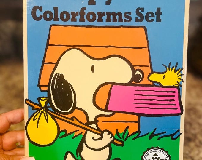 COLORFORMS 1972 REPRODUCTION Peanuts Come Home Snoopy Charlie Brown ...