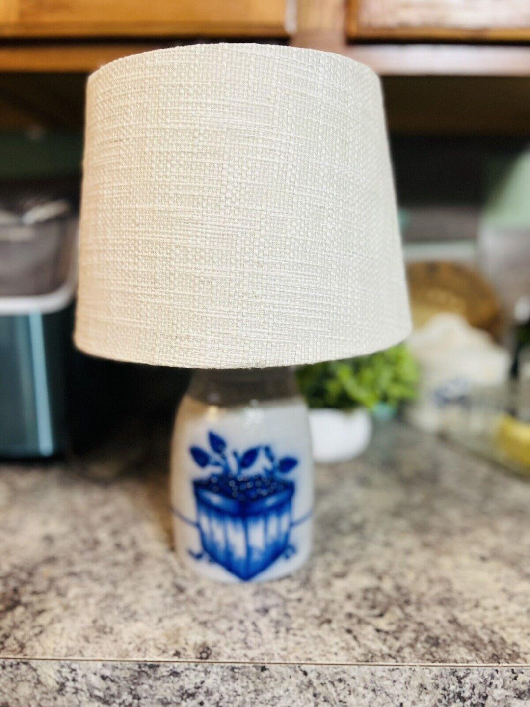 1990 Salmon Falls Stoneware Pottery Vase Blueberry Basket Sm Electric ...