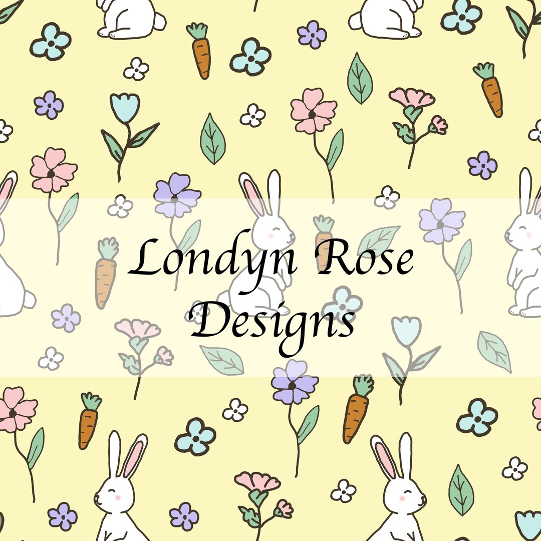 Bunny Seamless Pattern, Easter Seamless, Easter Seamless File, Digital ...