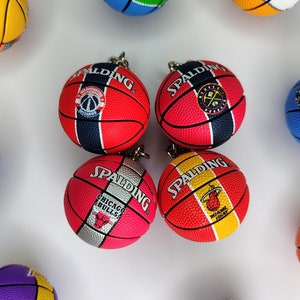 3D NBA Team Basketballs Keychain - Etsy