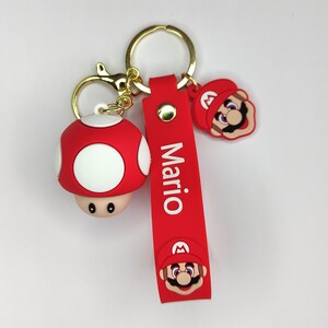 Super Mario Goomba and Mushroom 3D Keychain - Etsy