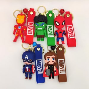 Super Heroes Realistic Keychain - Etsy