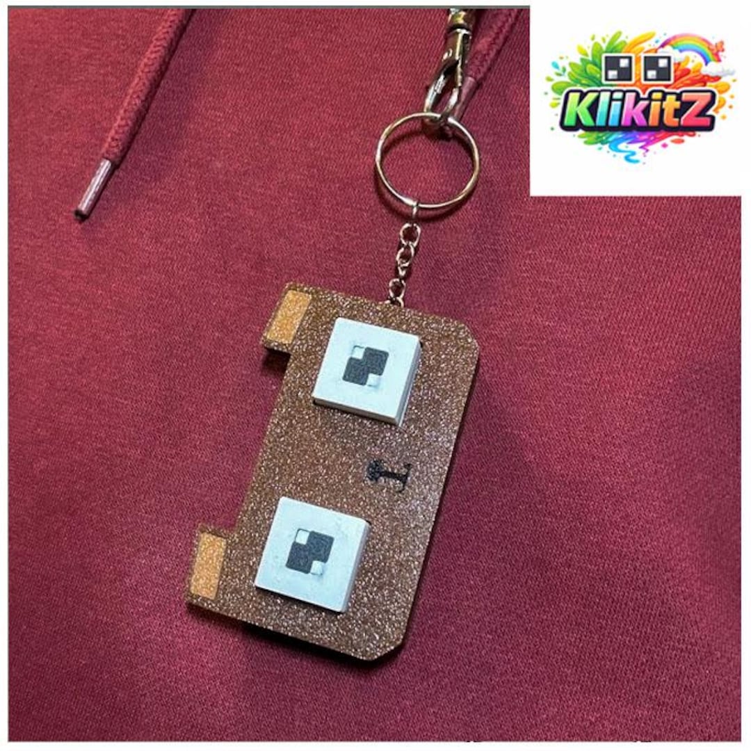 Bear - Clicky Mechanical Keyboard Fidget Keychain – Sensory Toy, ADHD ...
