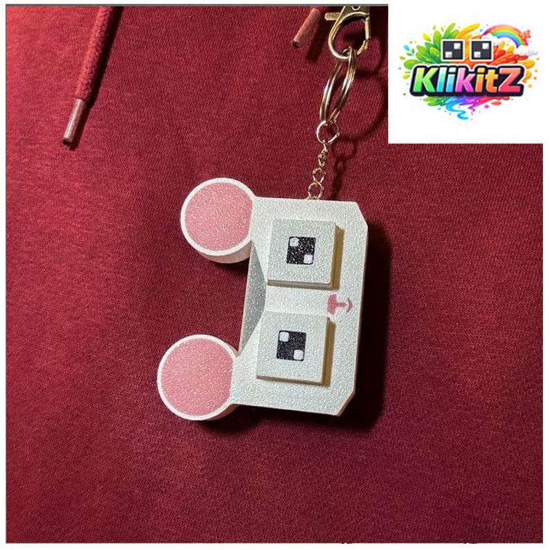 Mouse - Clicky Mechanical Keyboard Fidget Keychain – Sensory Toy, ADHD ...