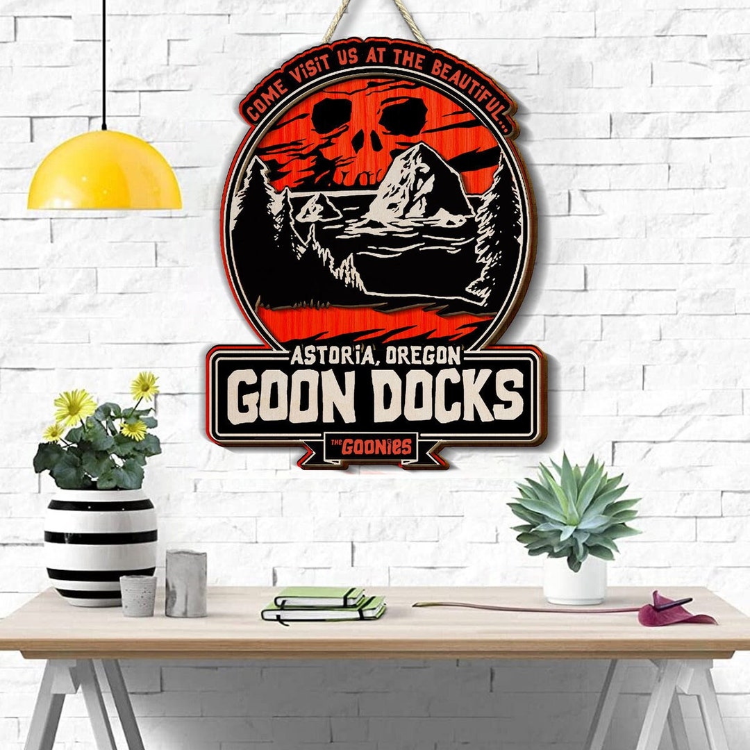 Goon Docks Wooden Poster, Wooden Hanging Home Décor Plaques & Signs ...