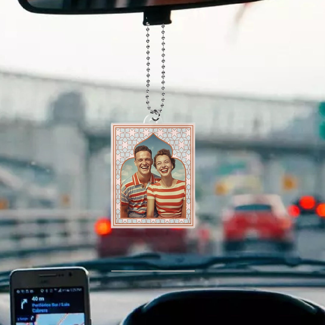 Hanging Car Photo Frames, Photo Car Rearview Mirror Pendant, Car ...