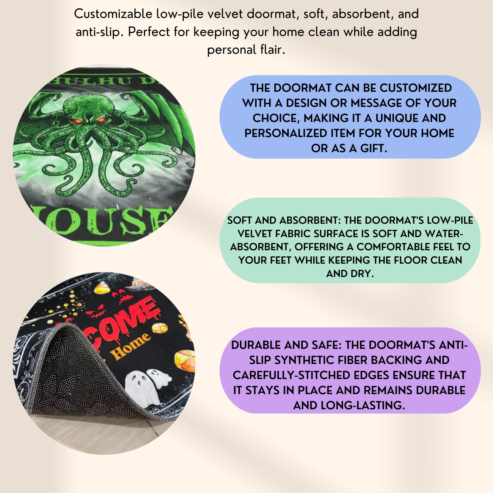 Customizable Horror Welcome Doormat sold by Lilya Araqelyan | SKU ...