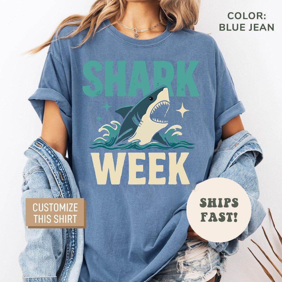 Shark T-shirt, Shark Week Shirt, Shark Beach Summer Tee, Save the ...
