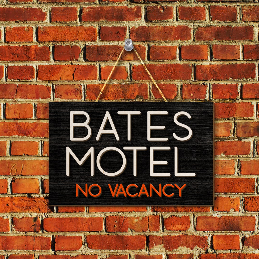 Bates Motel Wooden Hanging Home Décor Plaques & Signs With 2 Layer ...