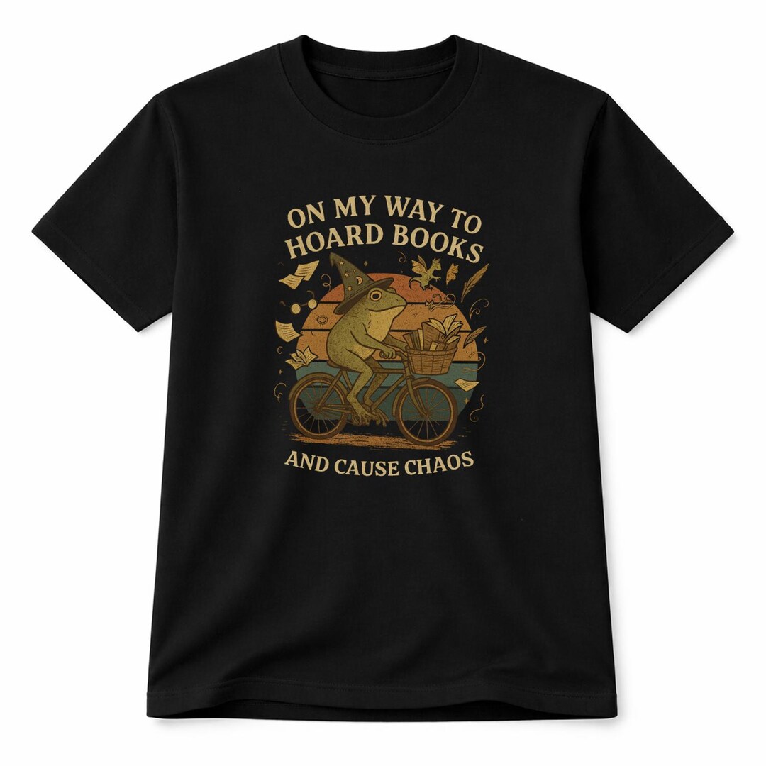 On My Way to Hoard Books Shirt, Funny Book Lover T-shirt, Reading Humor ...